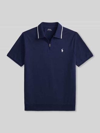 Polo Ralph Lauren Regular Fit Poloshirt aus Baumwoll-Mix mit Rei&szlig;verschluss