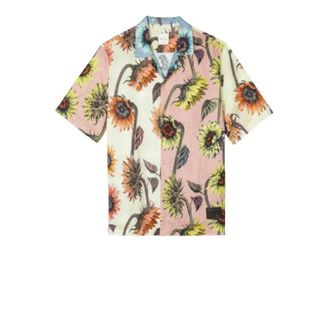 Paul Smith Sonnenblumenmuster Farbblock Kurzarmhemd - - Shirts - Herren - Mehrfarbig - L