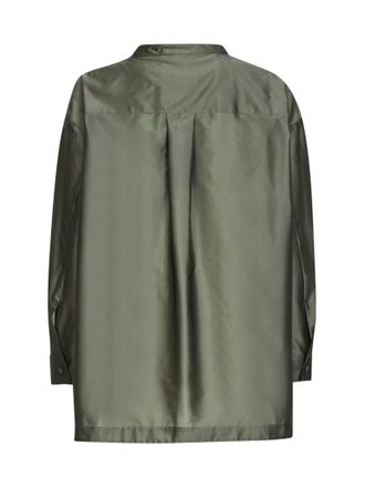 Max Mara Womens Shirt Smmracconto Sage Green Organza Polyester
