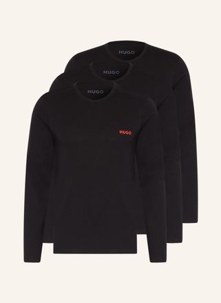 HUGO BOSS Hugo 3er-Pack Longsleeves schwarz