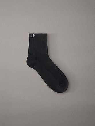 Calvin Klein Chaussettes de cheville avec logo brodé métallisé