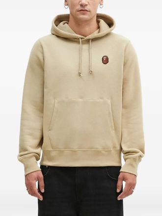 A Bathing Ape hoodie à patch logo - Tons neutres