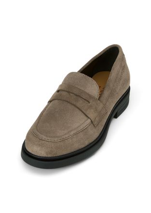 Marc O'Polo Loafer MARC OPOLO aus ge&ouml;ltem Veloursleder, Damen, Gr. 36, beige (faded braun), Obermaterial: 100% Leder, unifarben, Schuhe Loafer, Topseller