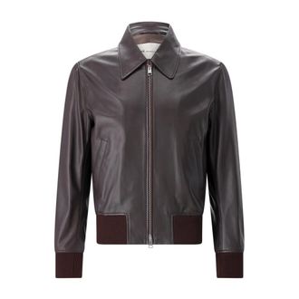 Ami Lederjacken - - Jackets - Herren - Rot - M