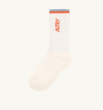 Autry CHAUSSETTES JACQUARD AVEC LOGO A RAYURES UNISEX