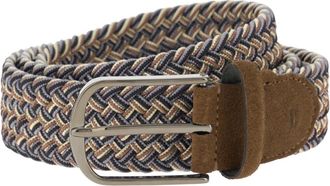 Boggi Milano Homme, Accessoires, Brun, Taille: 85 CM Woven Viscose Blend Belt
