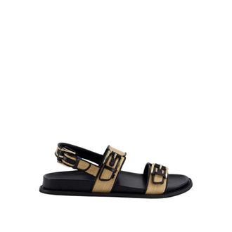 Michael Kors Nia Flat Sandal - - Shoes - Damen - Schwarzk - 38 1/2 EU