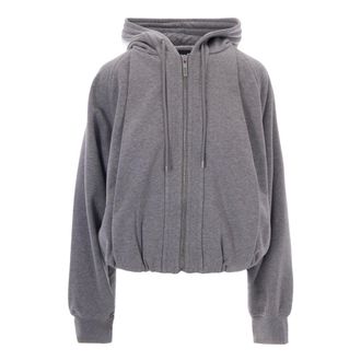 Sportmax Femme, Sweatshirts et sweats &agrave; capuche, Gris, Taille: 36 FR SweaT-shirts zipp&eacute;s