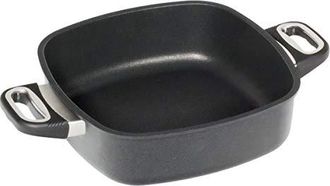 AMT Gastroguss AMT Po&ecirc;le &agrave; frire en fonte daluminium avec 2 poign&eacute;es pour induction 26 x 26 cm Hauteur 8 cm Fond 21 cm