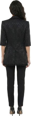 Dolce & Gabbana Womens Black Silk Blazer Clothing