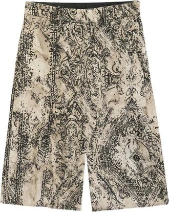 R13 Femme, Shorts, Multicolore, Taille: W24 Long Crossover Oversized Short