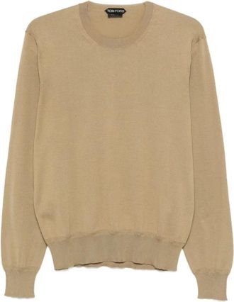Tom Ford Homme, Pulls, Beige, Taille: 2XL Pulls &agrave; col rond