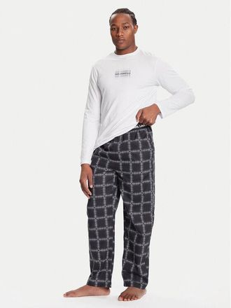Karl Lagerfeld Pyjama A4M45001 Wei&szlig; Regular Fit