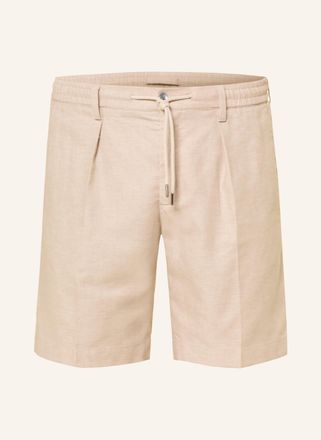Profuomo Profuomo Shorts Mit Leinen beige