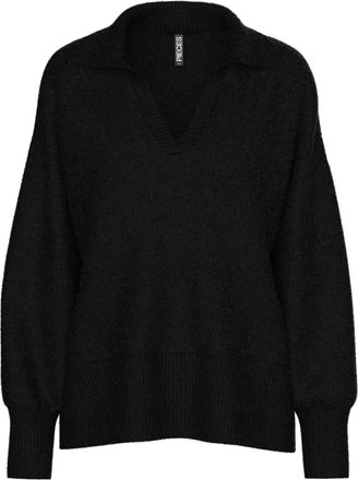 Pieces Pcmalou Ls Polo Knit Noos Bc