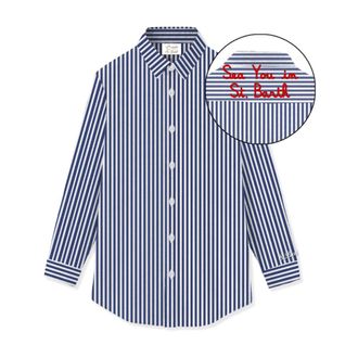MC2 Saint Barth Femme, Blouses et Chemises, Multicolore, Taille: 42 FR Brigitte Shirt