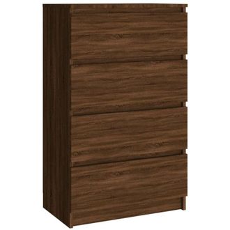 vidaXL Vidaxl - Buffet Chêne marron 60x35x98,5 cm Bois dingénierie