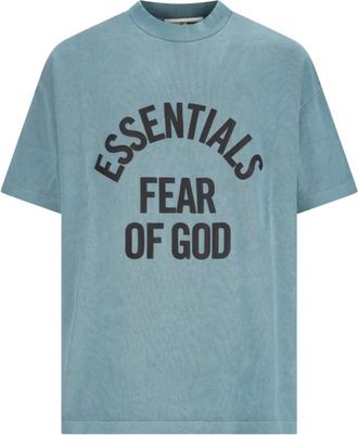 Fear of God Homme, Tops, Bleu, Taille: 2XL Campus 90s Short Sleeve Tee