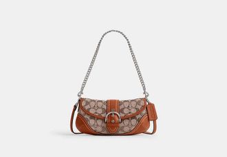 Coach Soho Tasche 25 Aus Signature-Jacquard Mit Kristallen