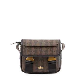 Lacoste Sac &agrave; bandouli&egrave;re imprim&eacute; &agrave; logo m&eacute;tallique