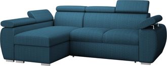 Mirjan24 Ecksofa Boston Mini Premium, Eckcouch mit Schlaffunktion und Bettkasten, Polsterecke mit Einstellbare Kopfst&uuml;tzen, L-Sofa, Couch, Wohnlandschaft, Stof