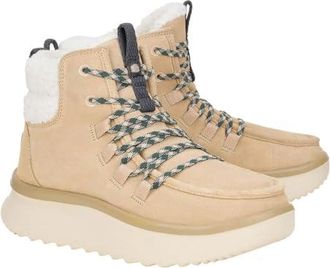 HeyDude Wendy Peak Apres Suede Cozy, Chaussures Haute Mode, High Shoes Fashion, Sable beige, 40 EU