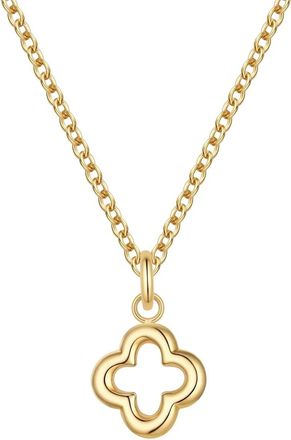 Glanzst&uuml;cke M&uuml;nchen Halskette - Edelstahl Halskette Kleeblatt - Gr. unisize - in Gold - f&uuml;r Damen