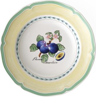 Villeroy & Boch Villeroy und Boch French Garden Valence Suppenteller, 23 cm, Premium Porzellan, Weiß/Bunt