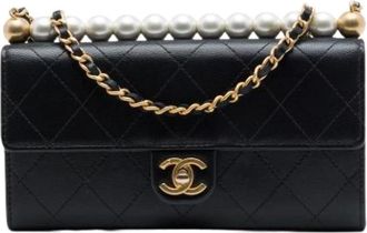 Chanel Sac bandouli&egrave;re matelass&eacute; mini Pre-owned - Femme - Pre-owned - Noir - Taille: ONE Size