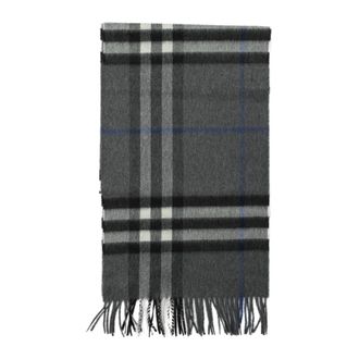 Burberry Check Kaschmirschal - - Accessories - Herren - Grau - ONE SIZE