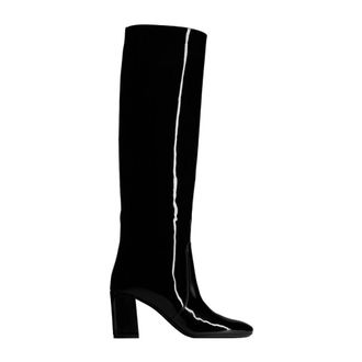 Saint Laurent Patentleder High Boots - - Shoes - Damen - Schwarzk - 36 EU
