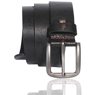 Pierre Cardin Mens leather belt/Mens belt, black, Gr&ouml;&szlig;e/Size:90, Farbe/Color:noir