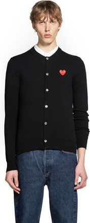 Comme Des Gar&ccedil;ons Heart Cardigan in Wool