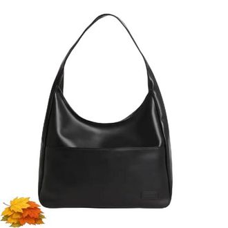 Generic Grand sac fourre-tout pour femme, grand sac &agrave; main en similicuir v&eacute;g&eacute;talien, doux, d&eacute;contract&eacute;, r&eacute;tro, sac &agrave; main pour un usage quotidien, Noir, 25*35