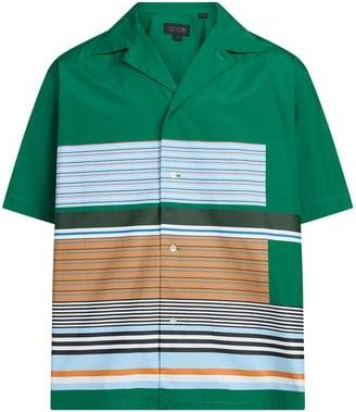 Lacoste Chemise manches courtes &agrave; rayures en coton