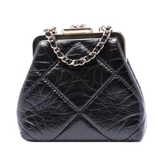 Chanel Pre-owned Quilted Lambskin Crossbody Bag - - Pre-owned - Damen - Schwarzk - ONE SIZE