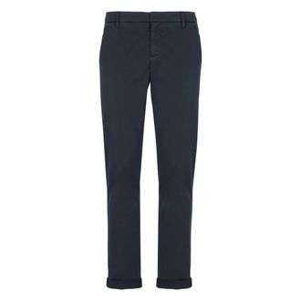 Dondup Blaue Baumwollhose mit Taschen - - Trousers - Herren - Blau - W30