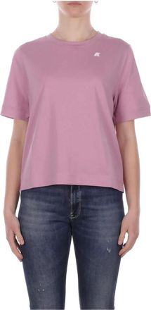 K-Way Femme, Tops, Violet, Taille: 40 FR T-shirt Logo Frontale