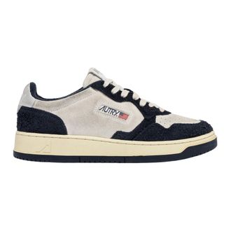 Autry Homme, Chaussures, Multicolore, Taille: 36 EU Baskets Blanches en Daim et Mesh