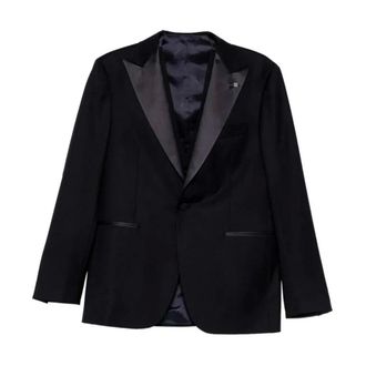Tagliatore Veste de smoking &agrave; un bouton - Homme - Vestes - Bleu - Taille: L