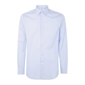 Paul Smith Homme, Chemises, Bleu, Taille: 2XL Chemise en popeline de coton coupe classique