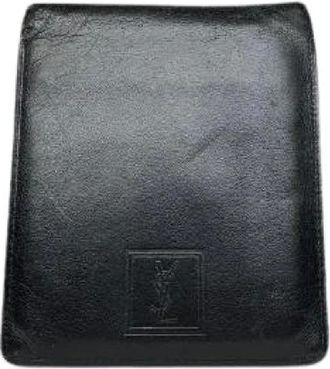 Saint Laurent Pre-owned Vintage Fold Wallet - Femme - Pre-owned - Noir - Taille: ONE Size