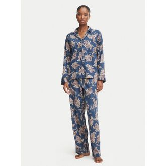 Lauren Ralph Lauren Pyjama ILN92529 Dunkelblau Regular Fit
