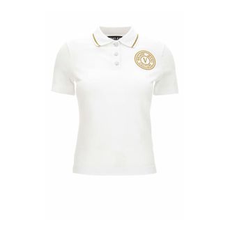 Versace Jeans Couture Polo Shirt - - Tops - Damen - Wei&szlig; - XL