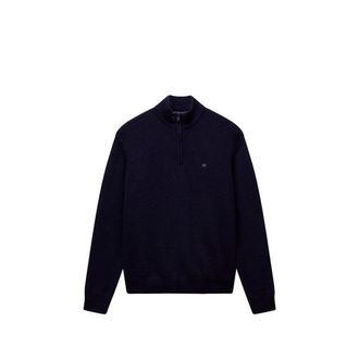 Napapijri Pull droit col montant en laine m&eacute;lang&eacute;e