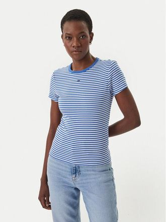 Tommy Jeans T-Shirt Essential DW0DW17383 Blau Slim Fit