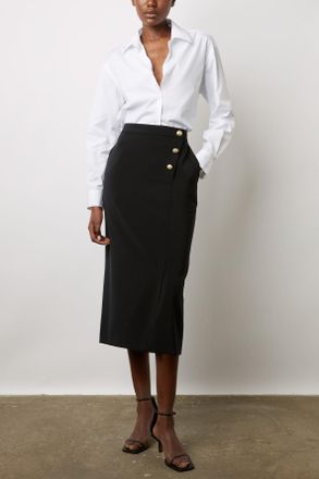 Gerard Darel Jupe droite mi-longue - DELILEA - Marine