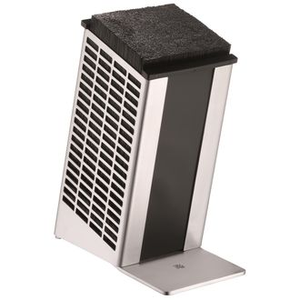 WMF Messerblock unbest&uuml;ckt, Messerblock ohne Messer, Cromargan Edelstahl, leer, f&uuml;r 5-6 Messer, mit Kunststoff-B&uuml;rsteneinsatz