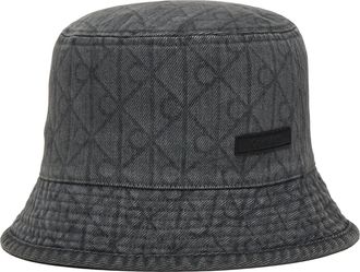 Calvin Klein Hut Calvin Klein Denim Emblem Burnout Bucket LV04F5043G Grau