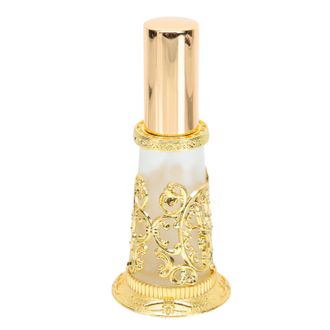 Artibetter Vintage Lotus Parfümzerstäuber aus Glas Nachfüllbare Sprühflasche für Orientalische Düfte Dekorative Reiseflasche Robust und Stilvoll für Parfüm und Ä